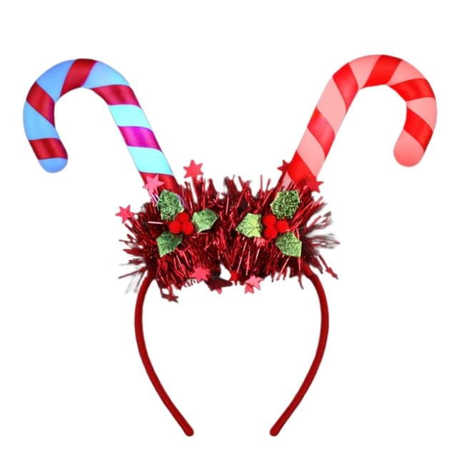 Light Up Candy Cane Headband - Walmart.com
