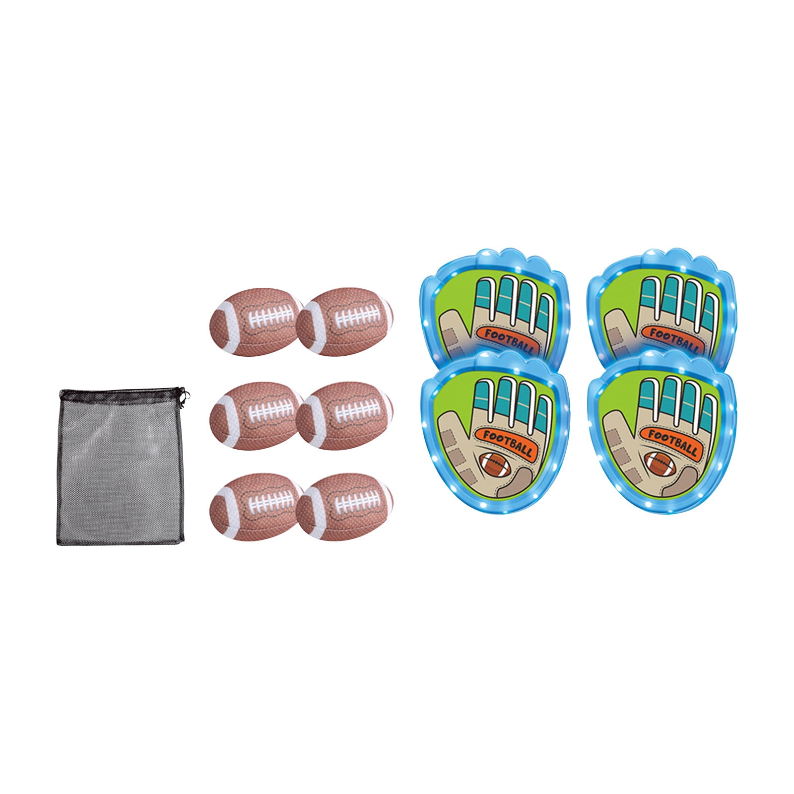 Light-Up Catch Ball Game Set F3 - 6 Glow Footballs for Group Play ...