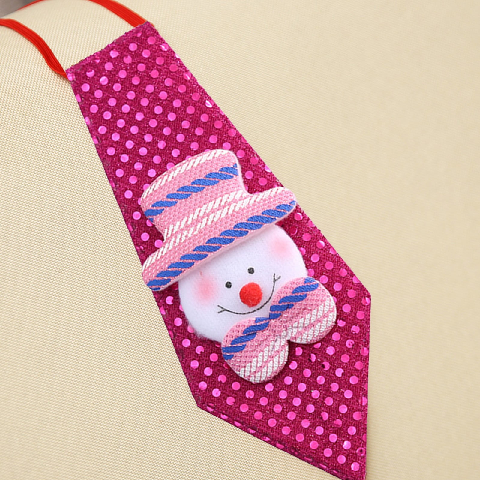 Light-Up Christmas Tie with Festive Character Patterns, Glowing Novelty ...