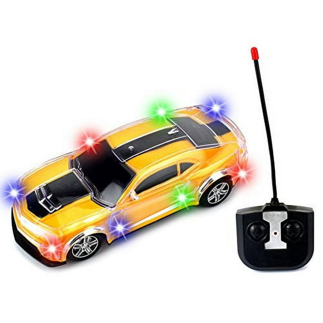 Light Up Dazzling Racecar Remote Control RC Car 1:20 Ready To Run w ...