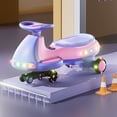 Light-Up Electric Wiggle Car with Pedal, 2-in-1 Swing Car, 2 motor Ride ...