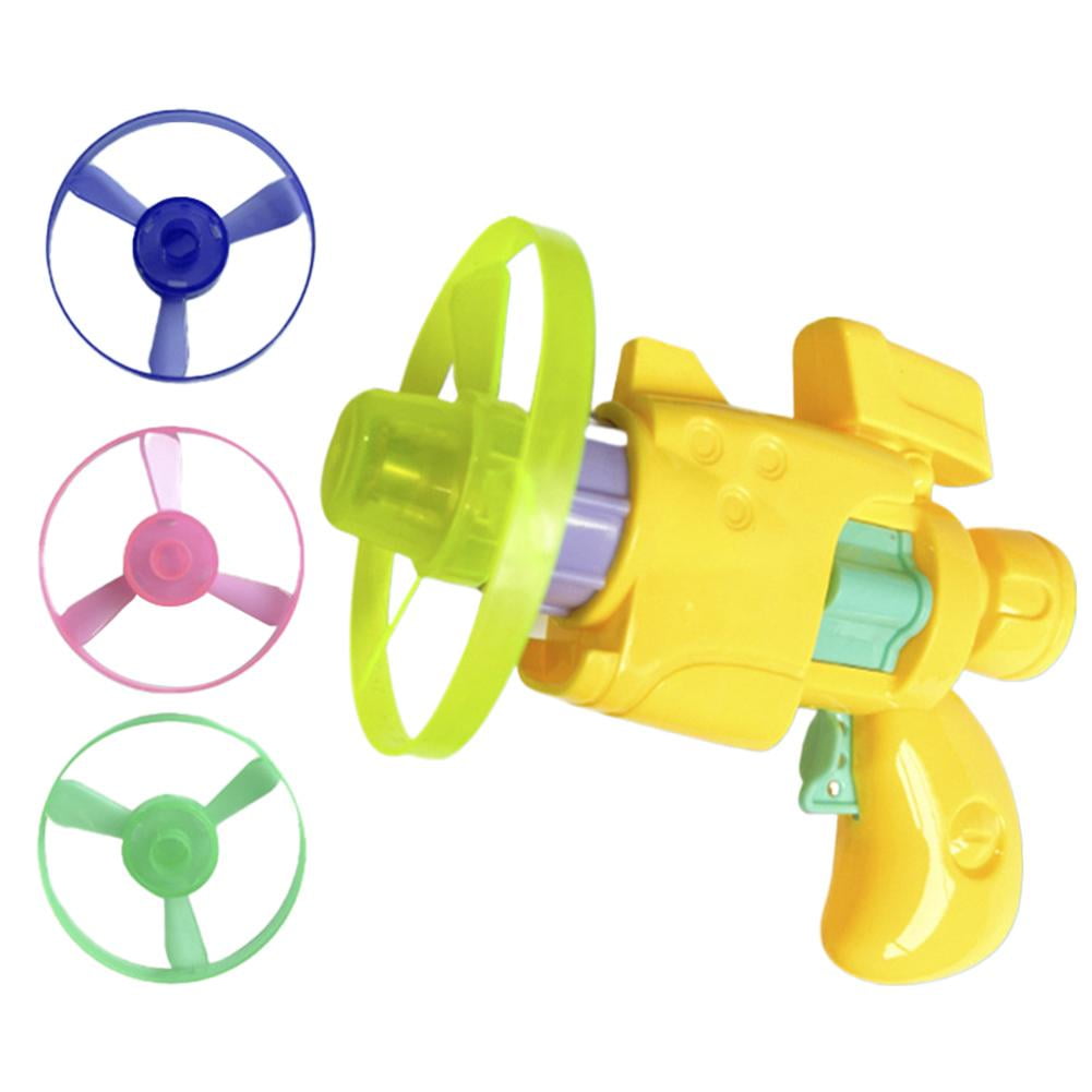 Light-Up Flying Disc Cat Launcher Set, Cat Fetch Toy with 3 Flying Propellers Set,Kitten Playing ...