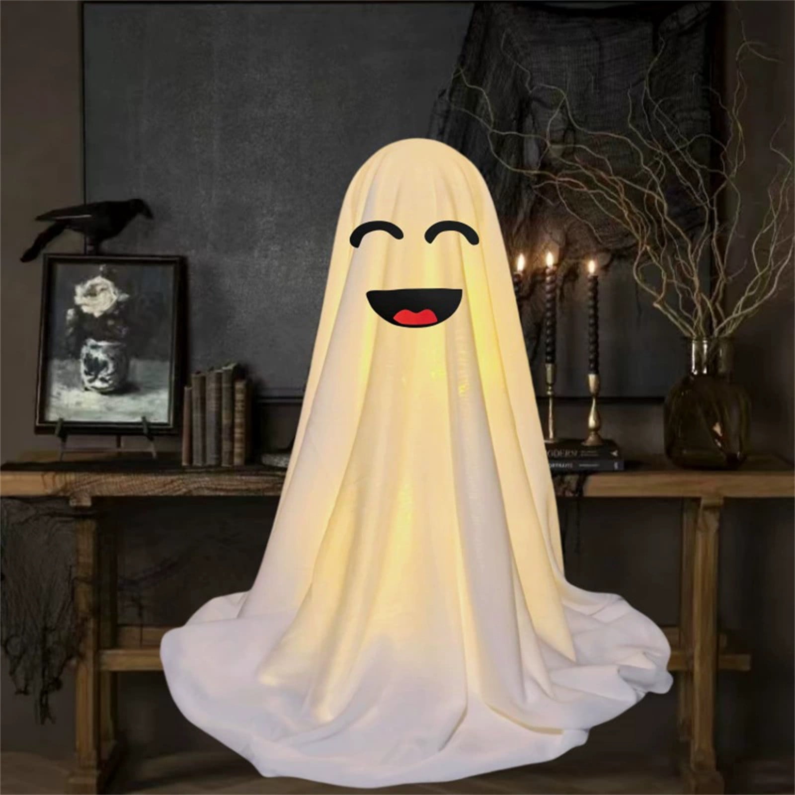 Light Up Halloween Ghost Decorations, DIY Spooky Ghosts Crafts, Scary ...