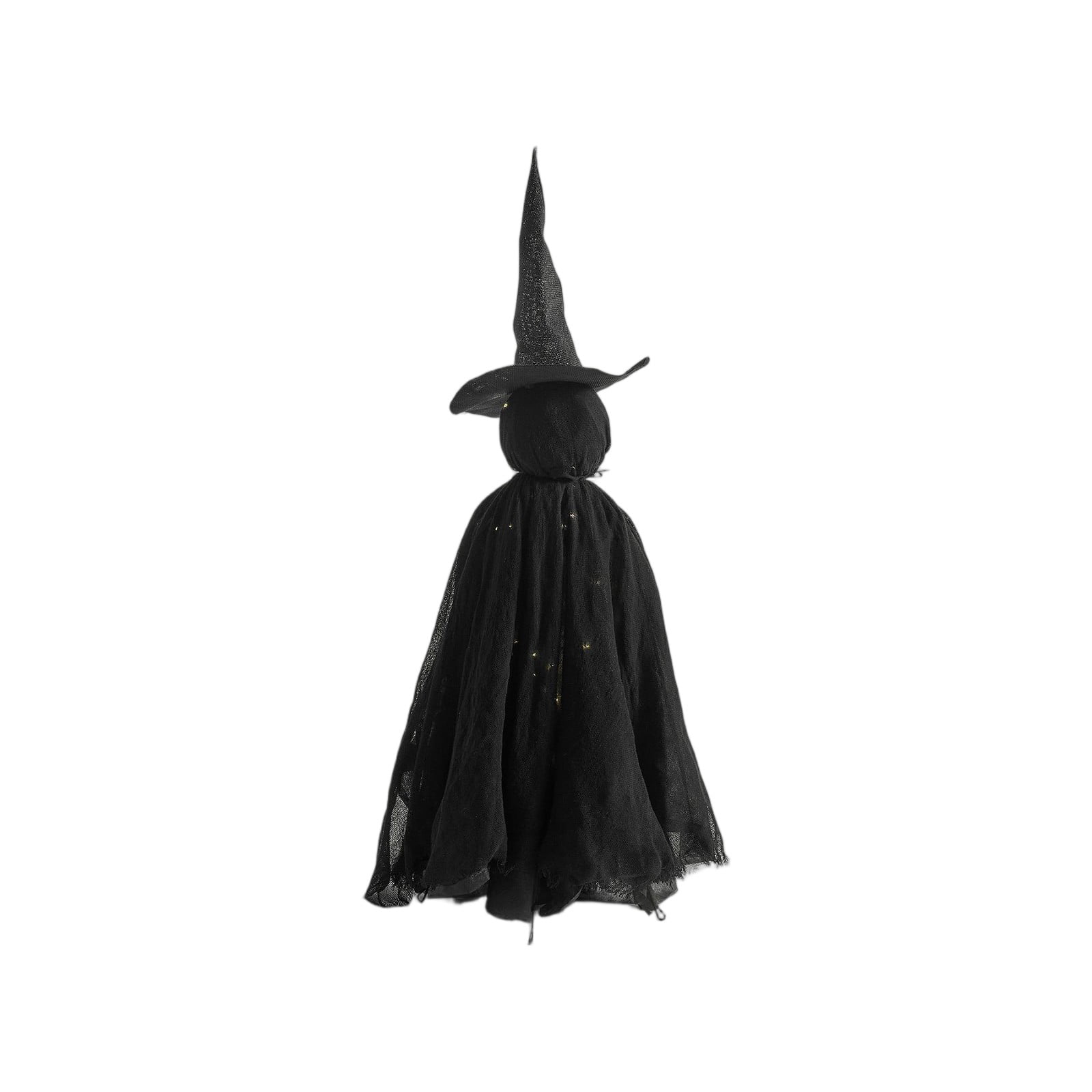 Light Up Halloween Witch Decor with Bow & Hat, Battery Operated ...