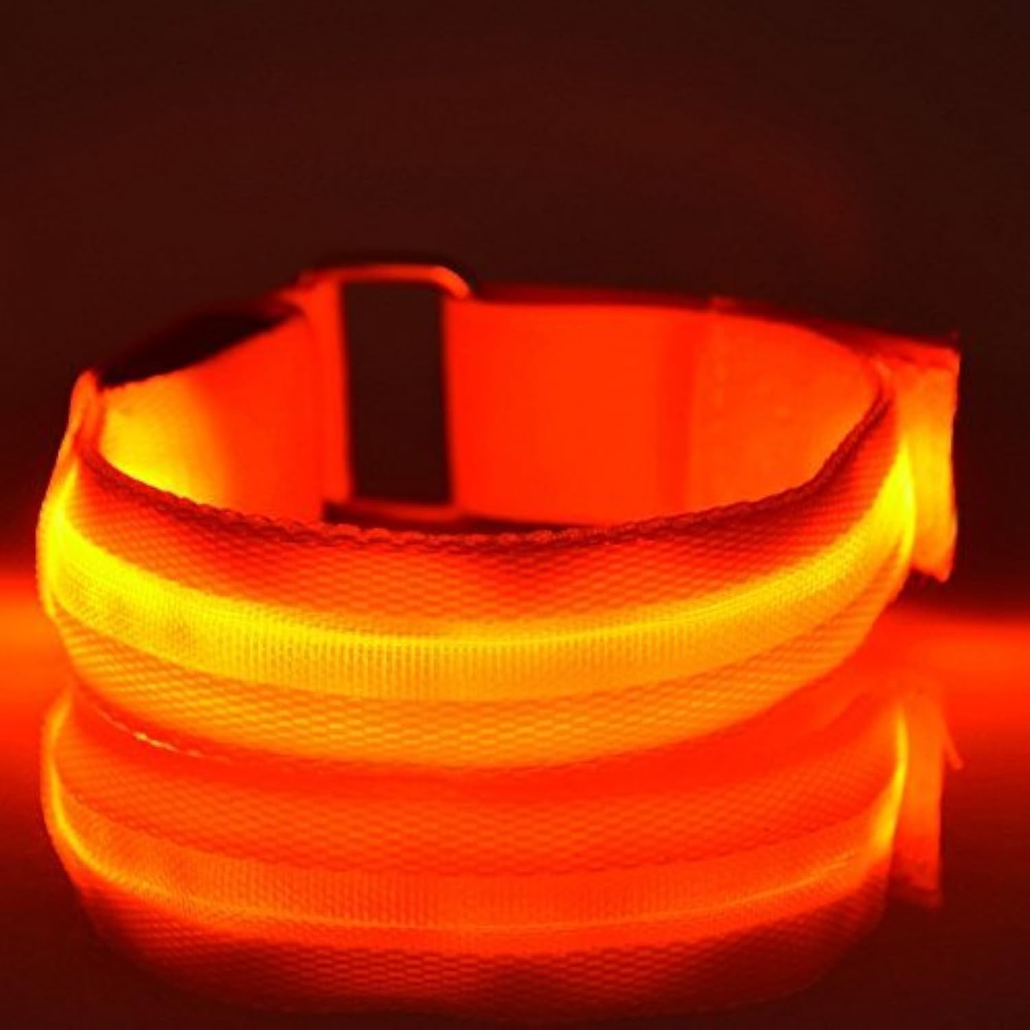 Light Up LED Armband for Running Walking at Night,Reflective Arm Bands ...