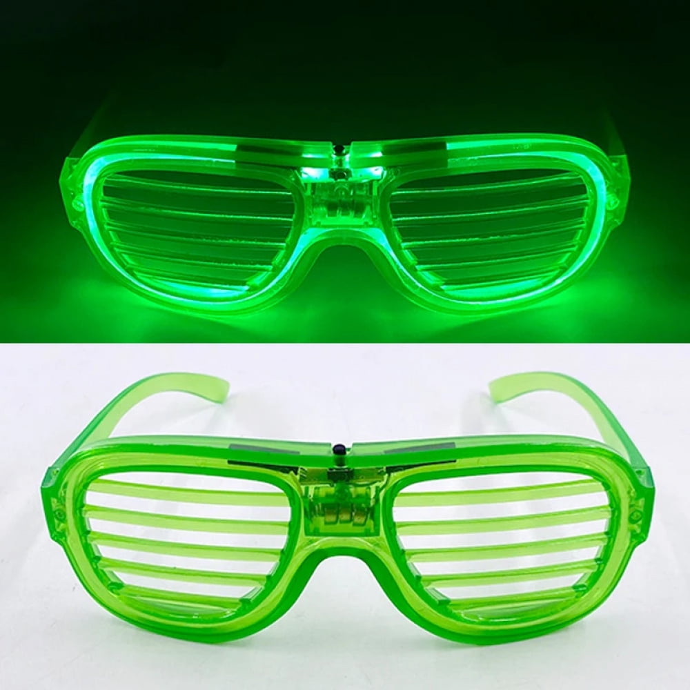 Light Up LED Glasses 5 Colors Heart Shape Glow Glasses Glow in The Dark ...