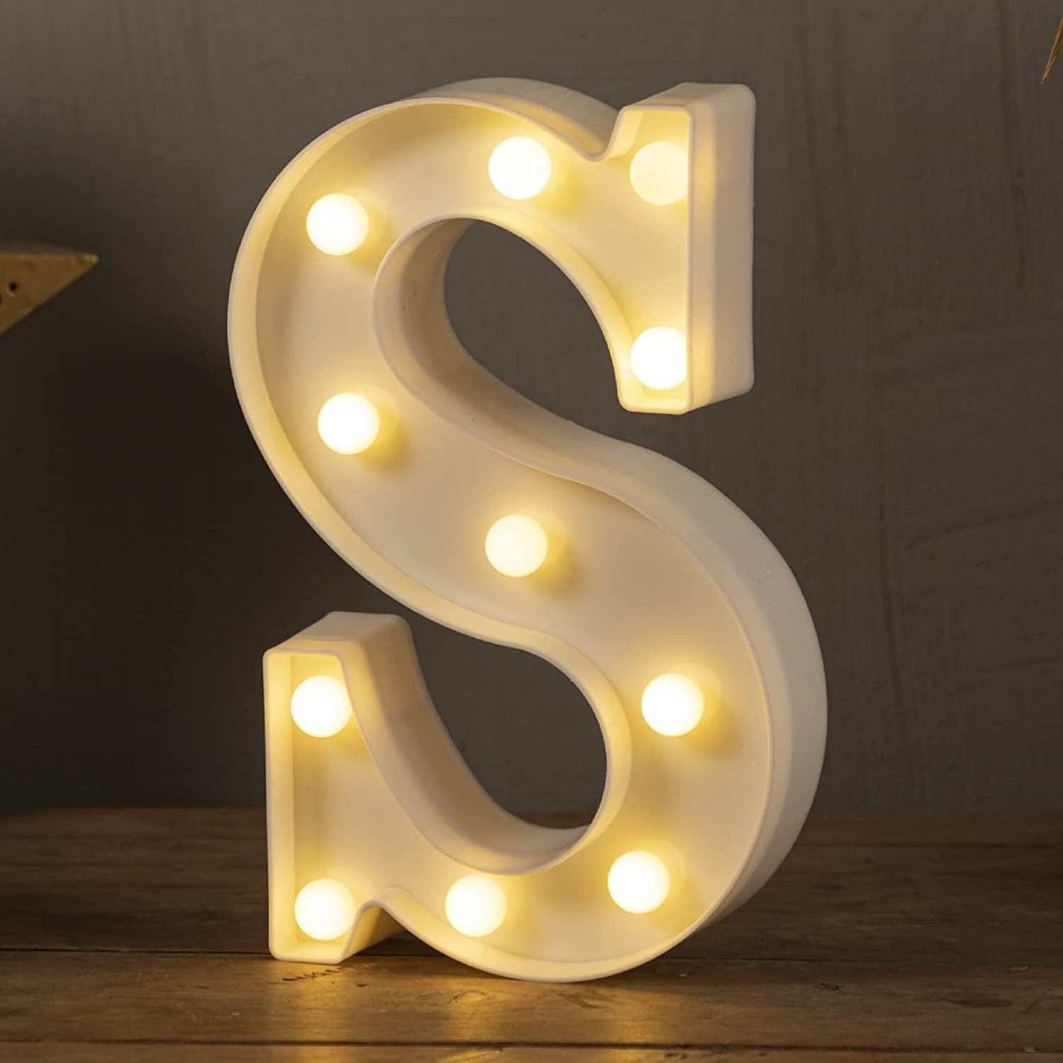Light Up LED Letters Lights Sign 26 Alphabet and 10 Number Big Lights ...