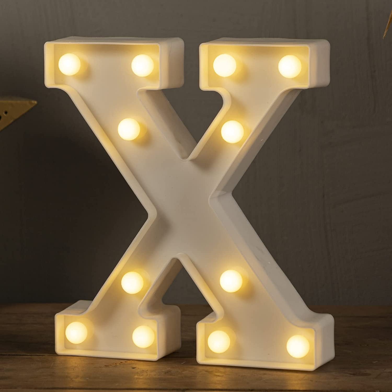 Light Up LED Letters Lights Sign 26 Alphabet and 10 Number Big Lights ...