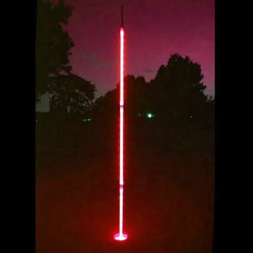 Light Up LED Night Golf Flag Sticks (Set of 3) - 6.5 ft Glowing Night ...
