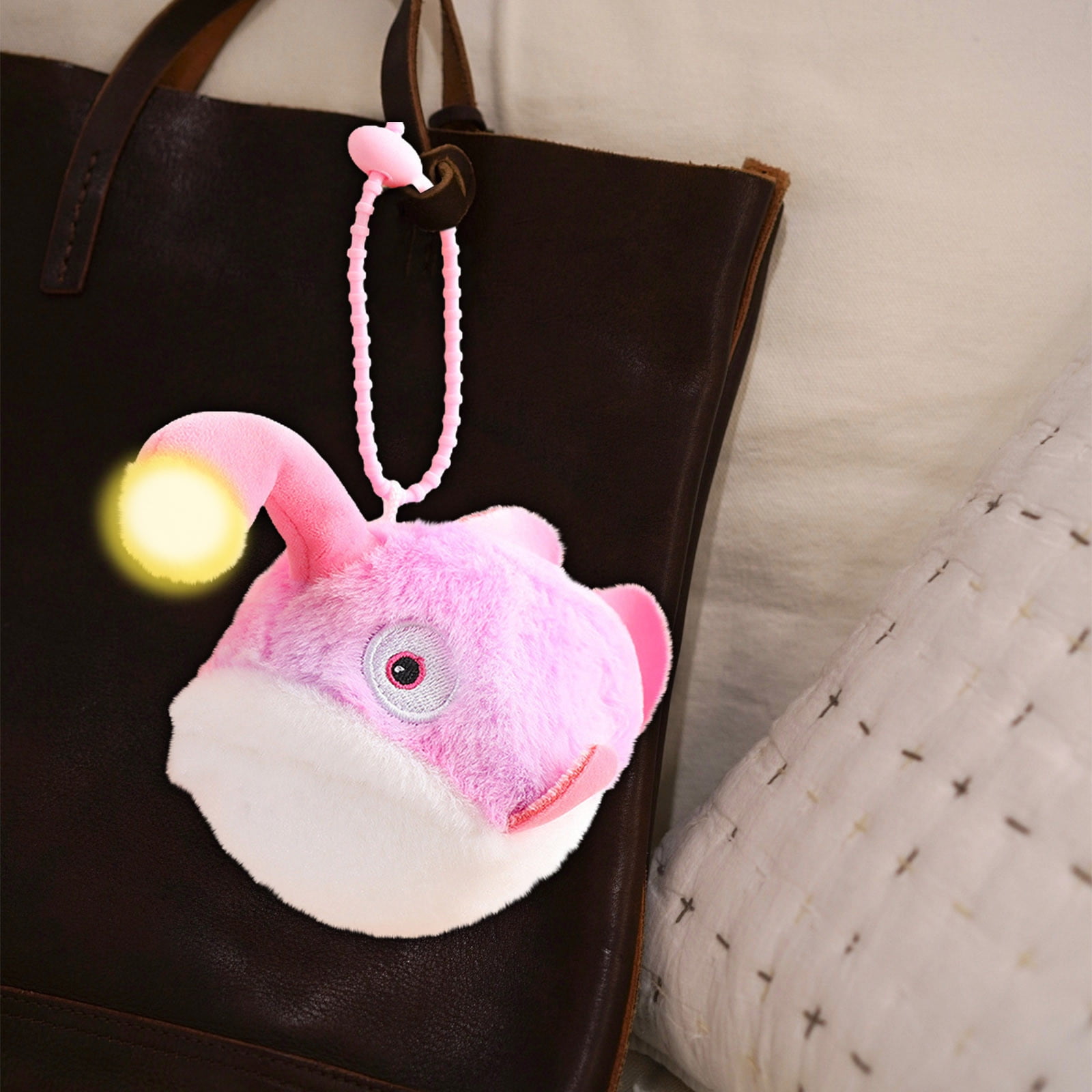 Light-Up Lantern Fish Plush Pendant | Glowing LED Night Light | Cute ...