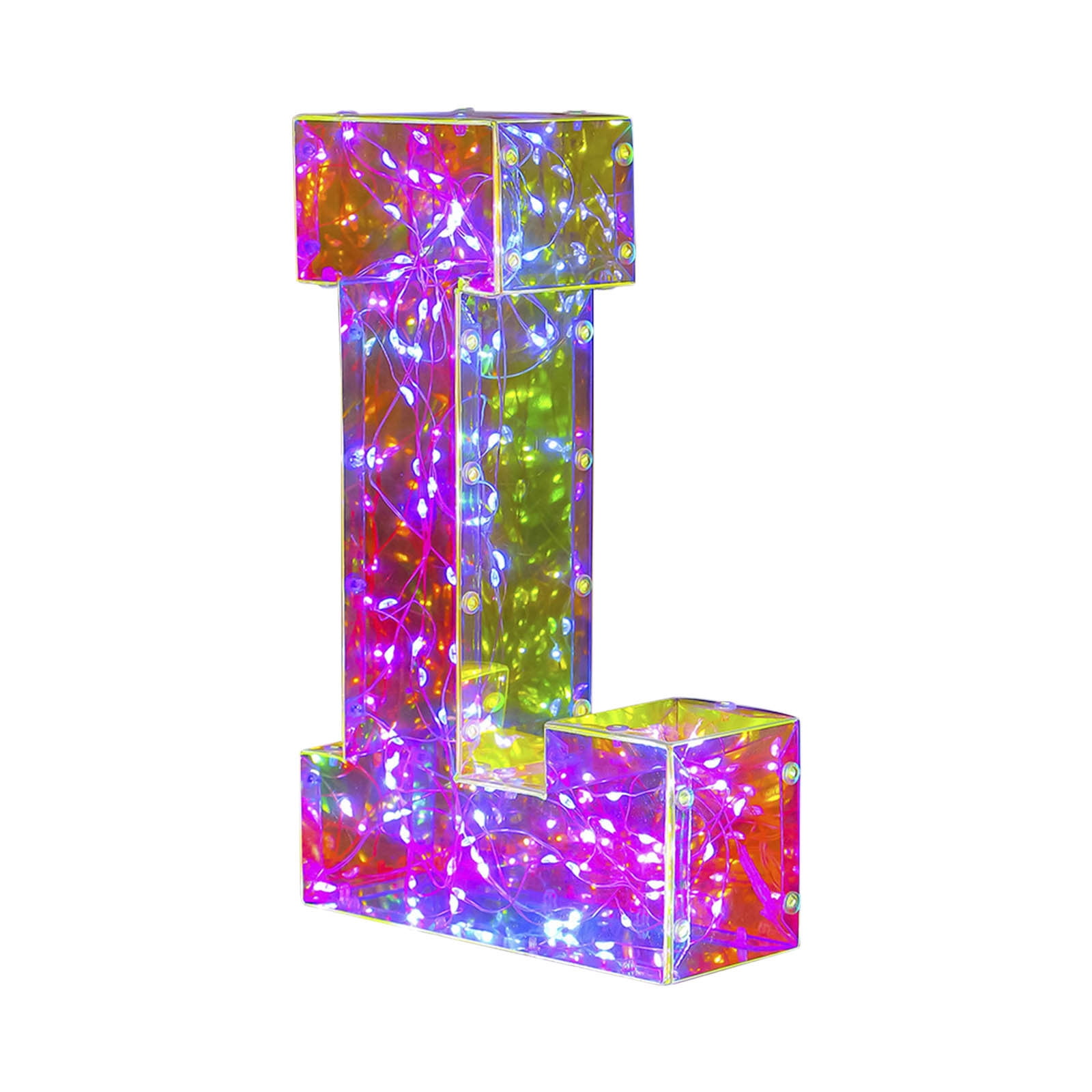 Light Up Letters - Battery Powered Color Changing Colorful Marquee LED ...