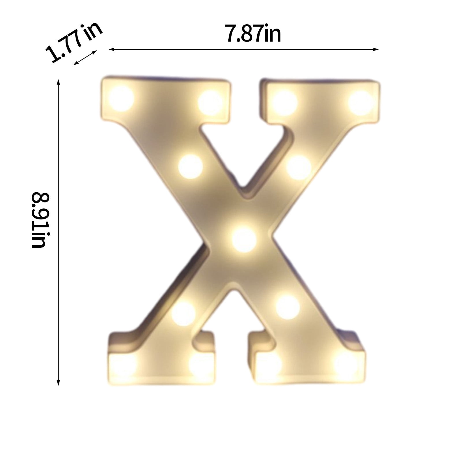 Light Up Letters, LED Letters Lights Sign 26 Alphabet Big Lights Letter ...