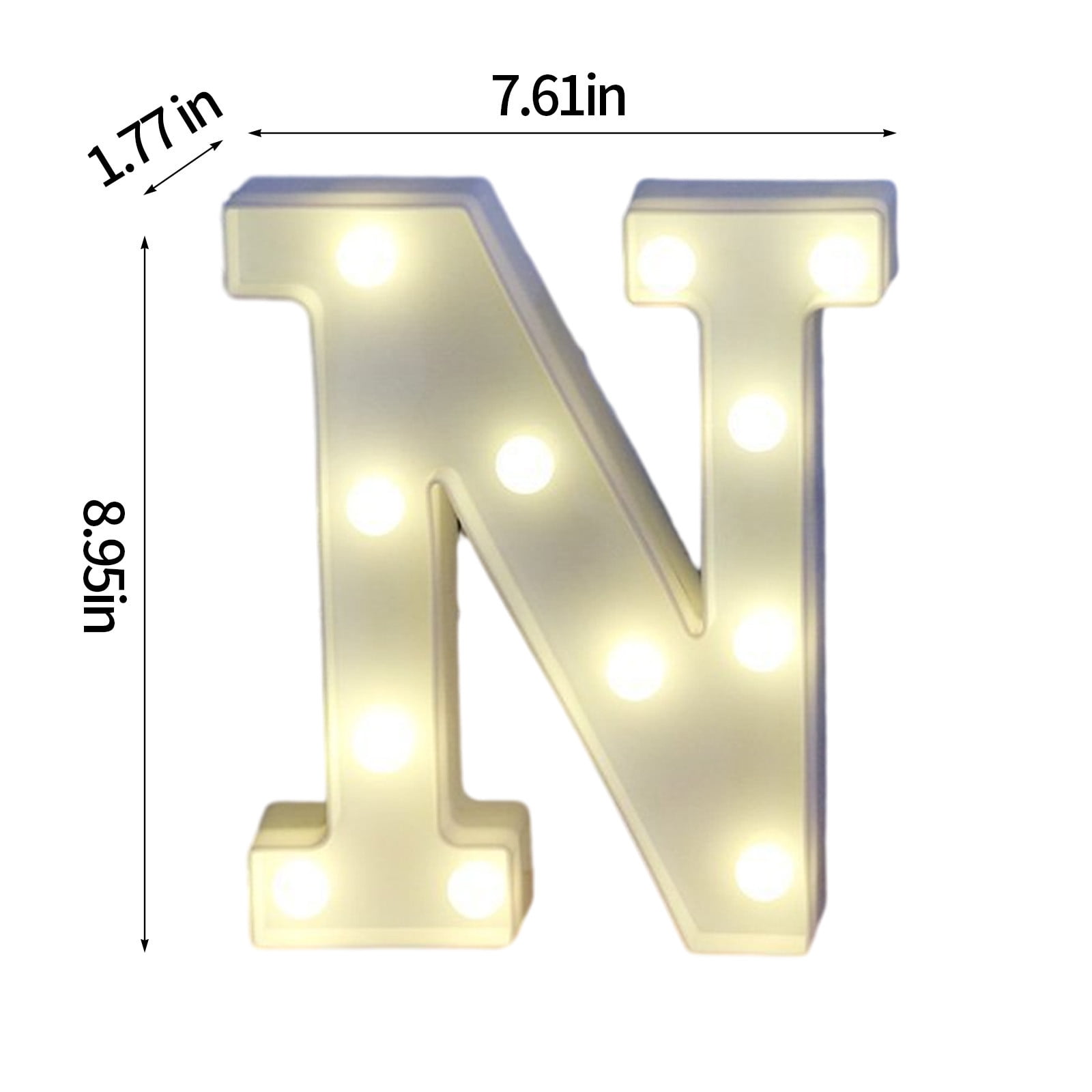 Light Up Letters, LED Letters Lights Sign 26 Alphabet Big Lights Letter ...