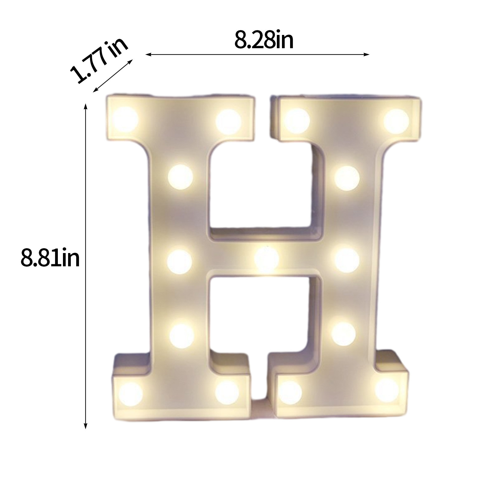 Light Up Letters, LED Letters Lights Sign 26 Alphabet Big Lights Letter ...