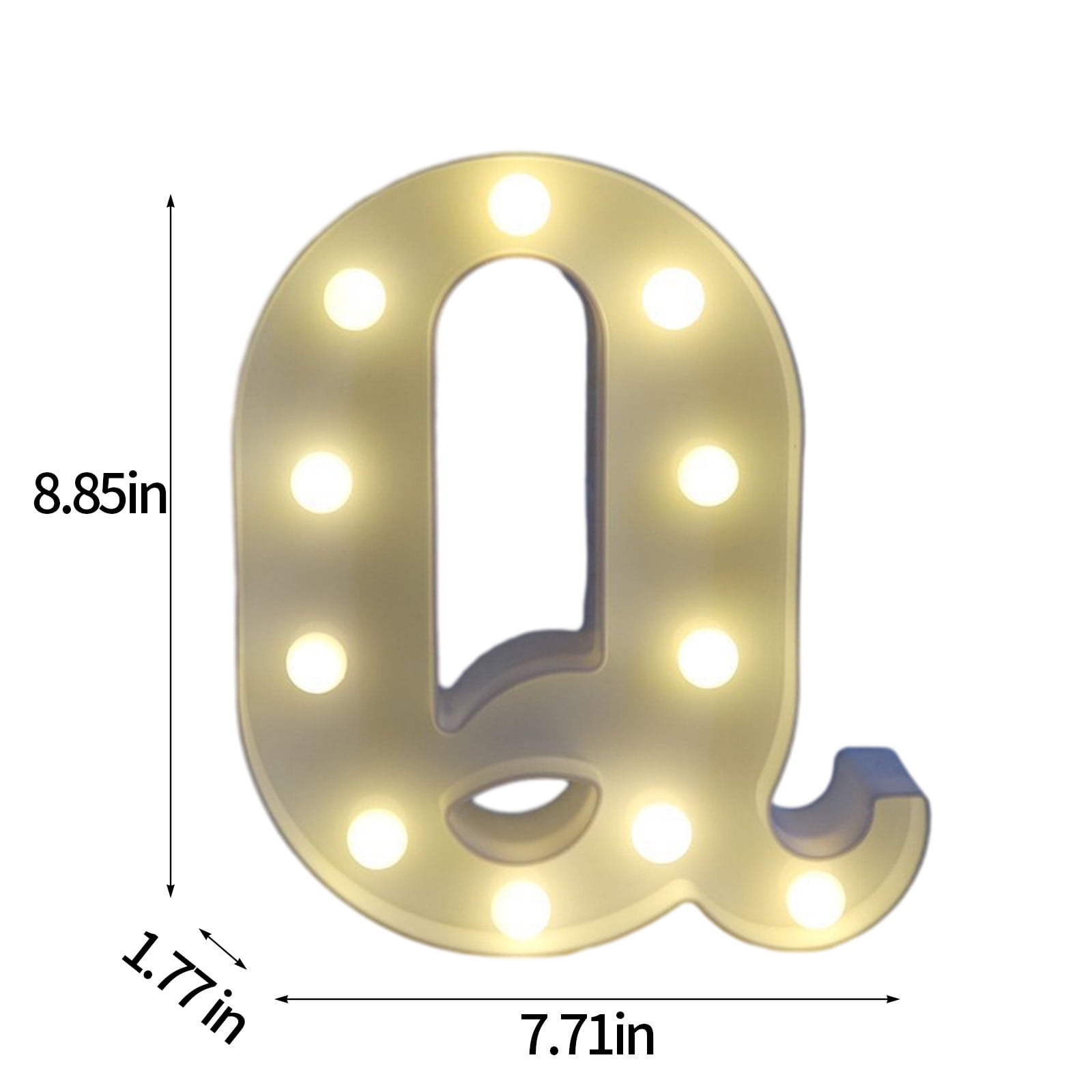 Light Up Letters, LED Letters Lights Sign 26 Alphabet Big Lights Letter ...