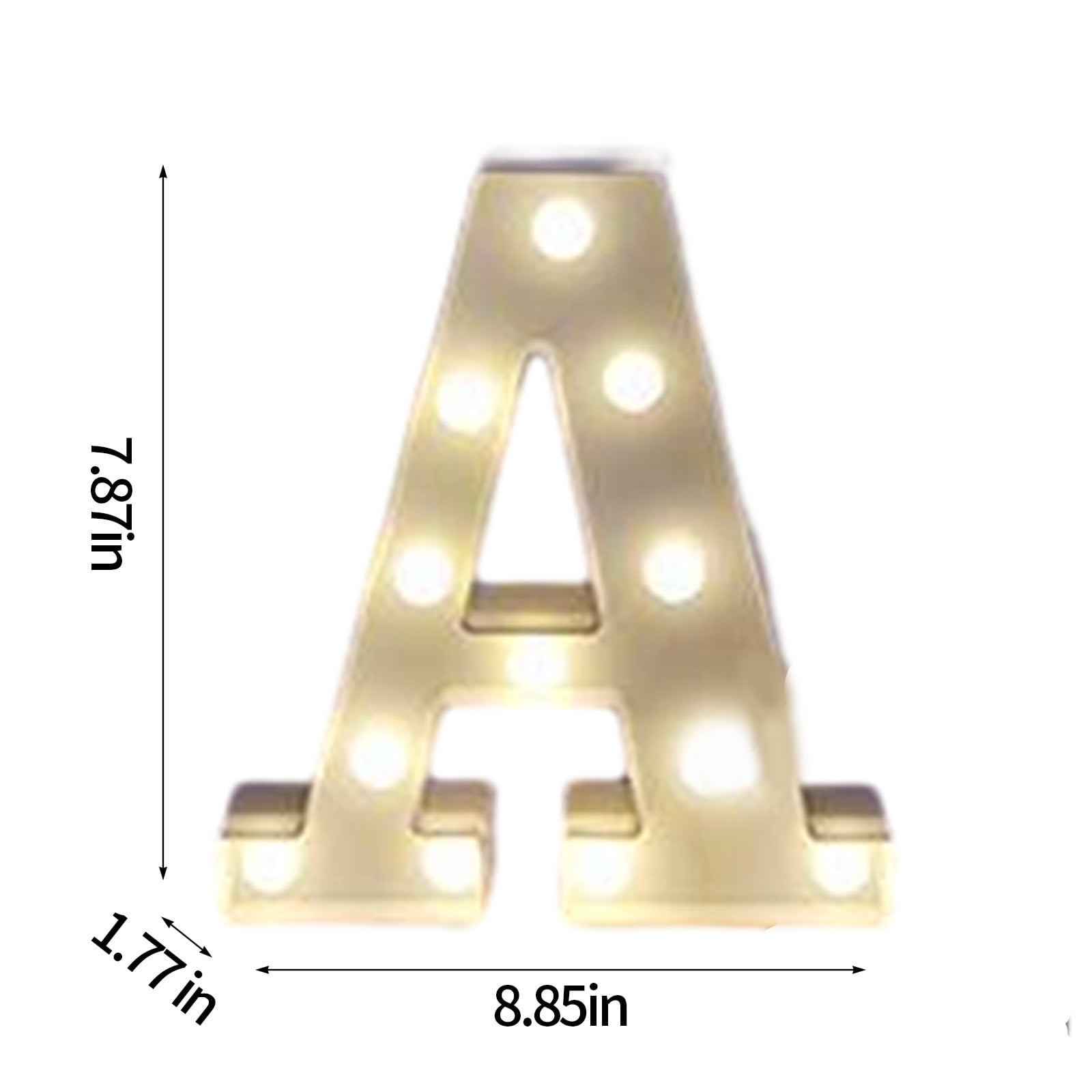 Light Up Letters, LED Letters Lights Sign 26 Alphabet Big Lights Letter ...