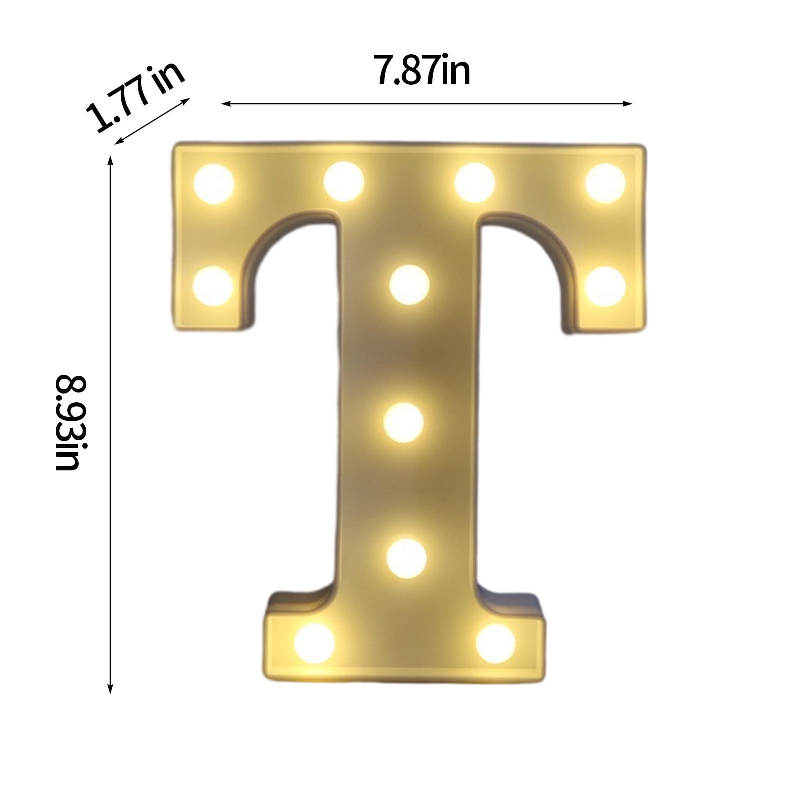 Light Up Letters, LED Letters Lights Sign 26 Alphabet Big Lights Letter ...