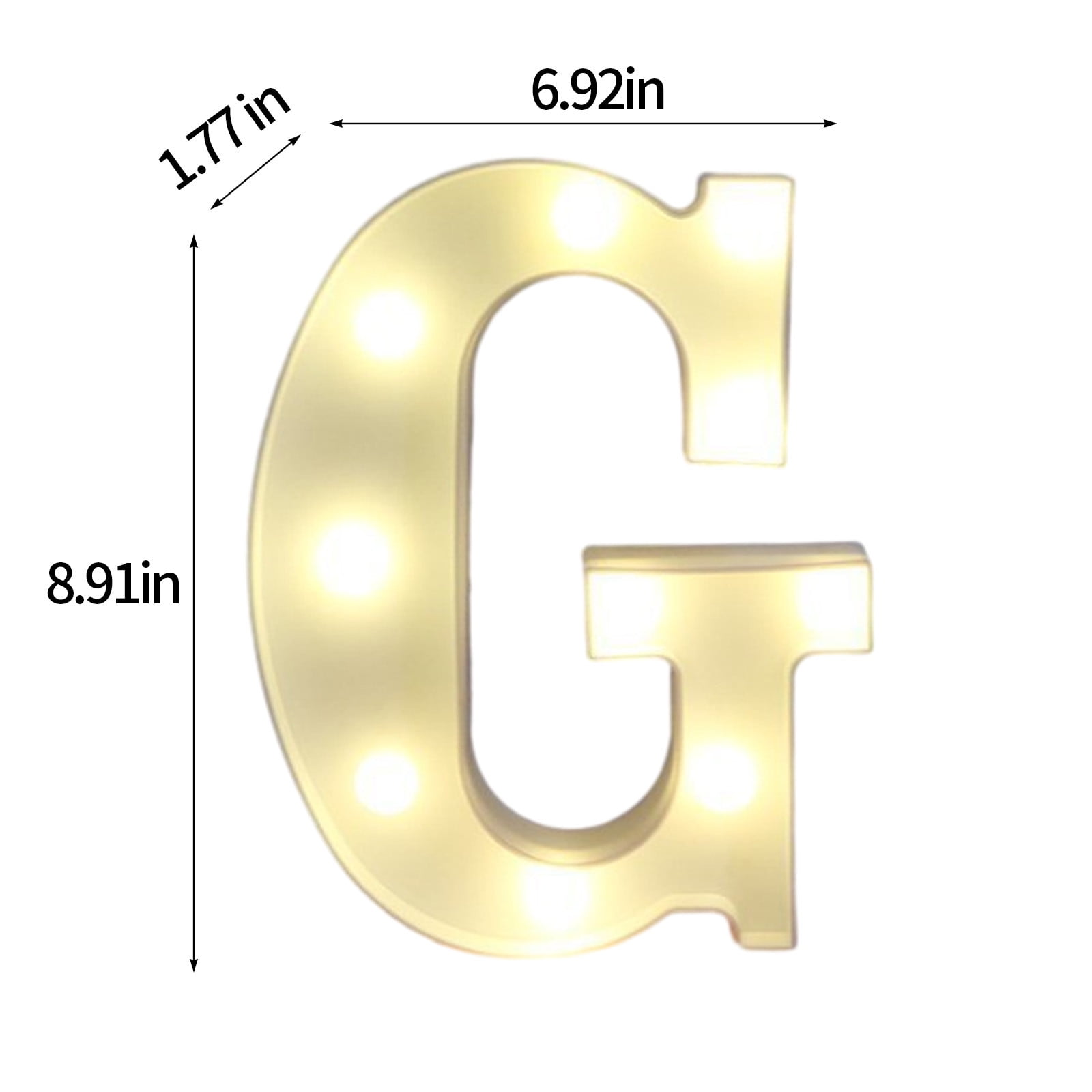 Light Up Letters, LED Letters Lights Sign 26 Alphabet Big Lights Letter ...