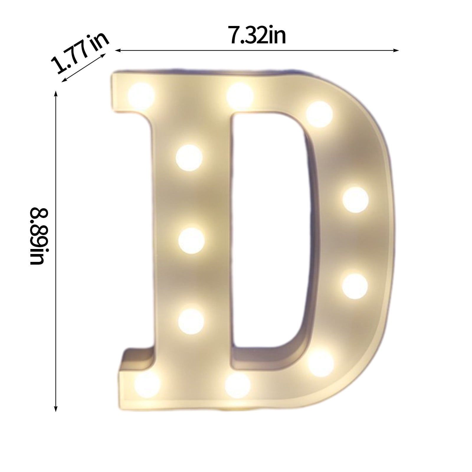 Light Up Letters, LED Letters Lights Sign 26 Alphabet Big Lights Letter ...