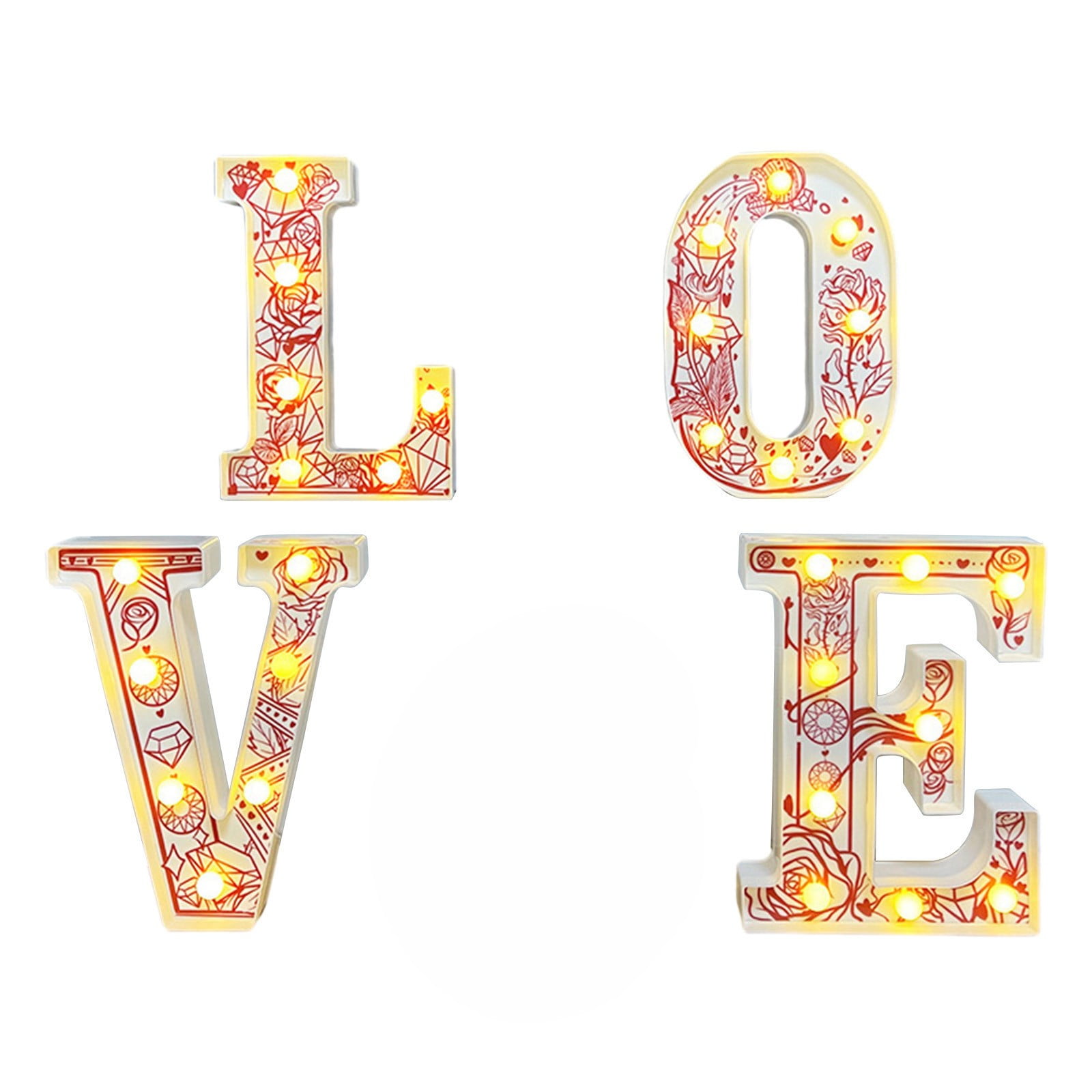 Light Up Letters-LED Letters Lights Sign Alphabet Big Lights Letter for ...