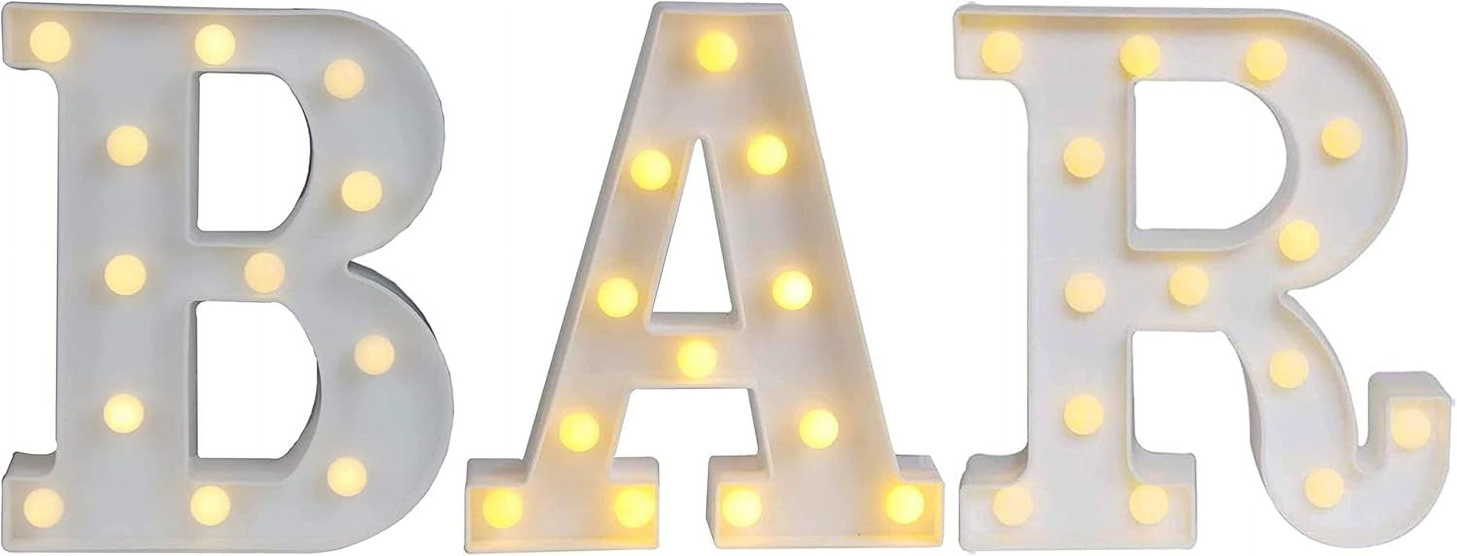 Light Up Letters Lights, 26 Alphabet Light Up Marquee Number Letters ...
