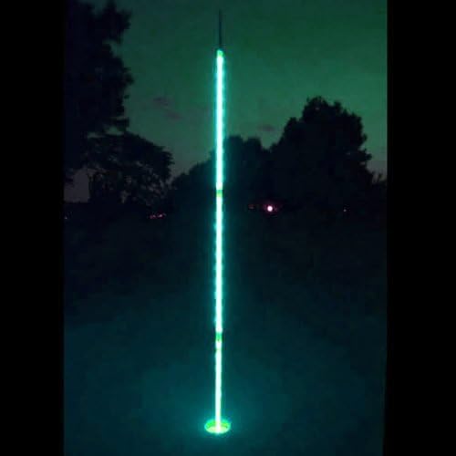 Light Up Night Golf Flag Sticks (Set of 3) - 6.5 ft Glowing Night Golf ...