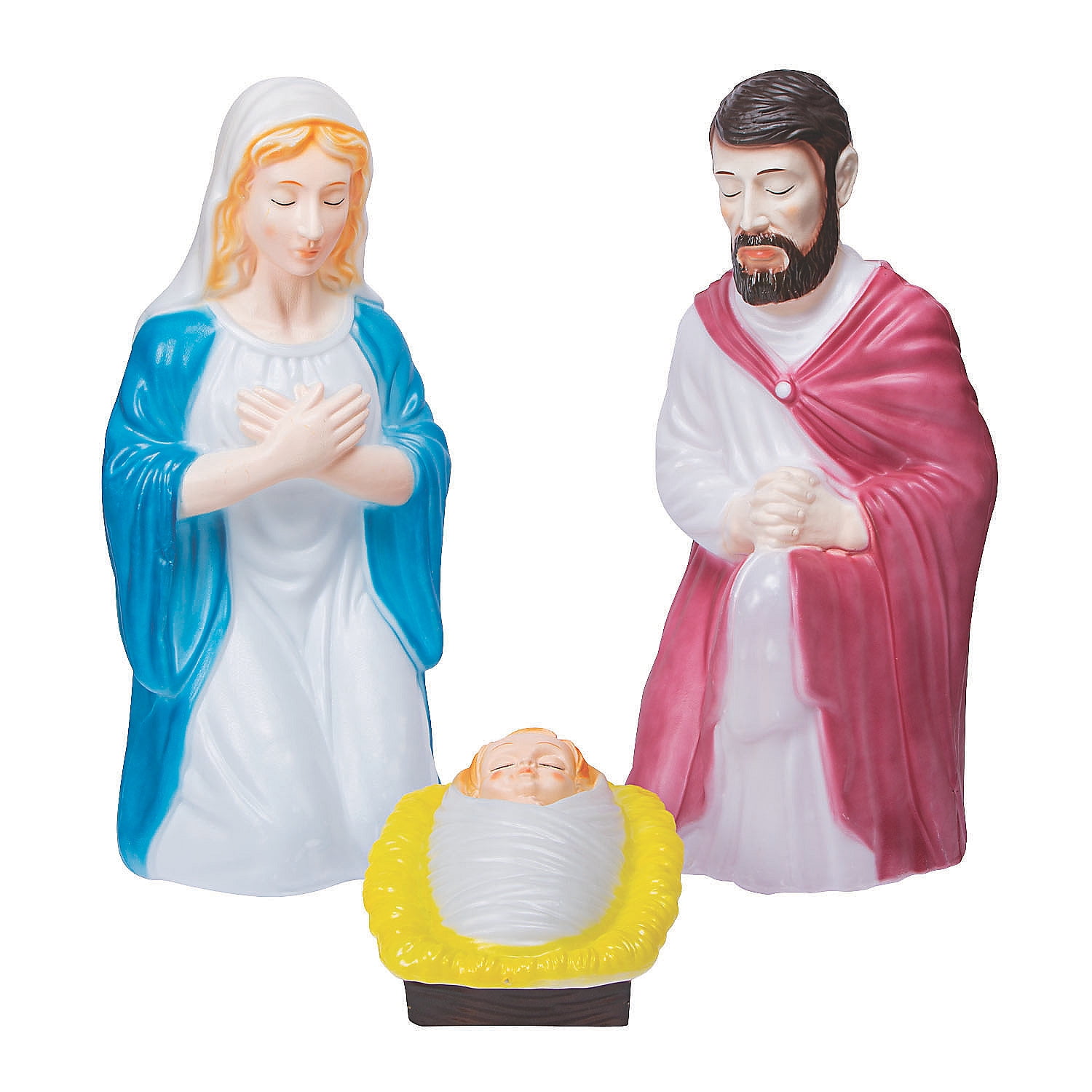 Light-Up Outdoor Nativity Scene, Home Decor, Christmas, 3 Pieces ...
