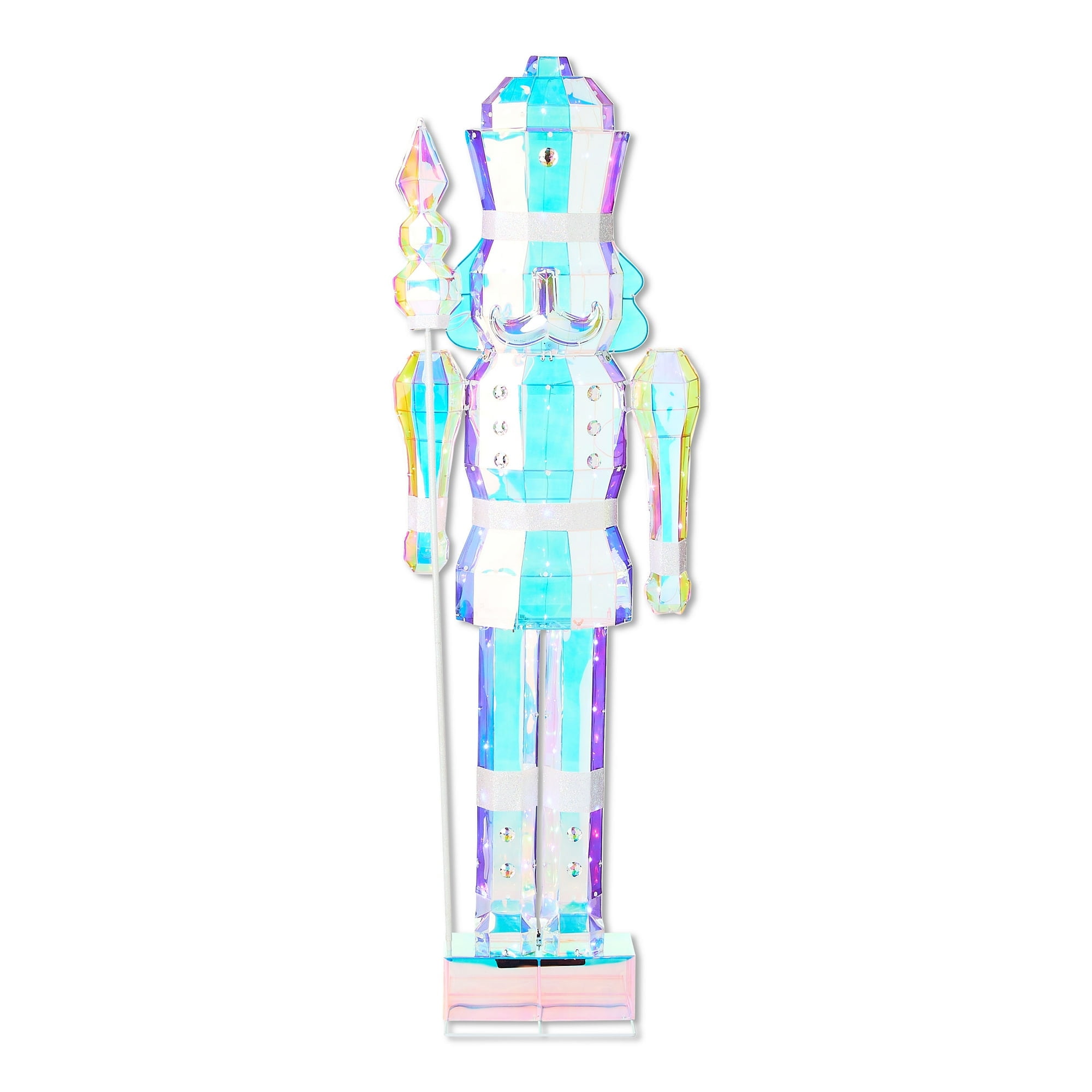 Light-Up Prismatic Nutcracker Indoor/Outdoor Christmas Decoration ...