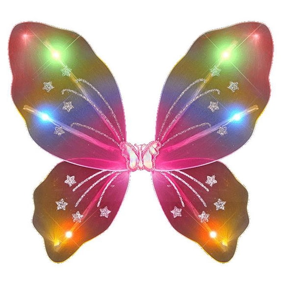 Light Up Rainbow Fairy Butterfly Wings - Walmart.com