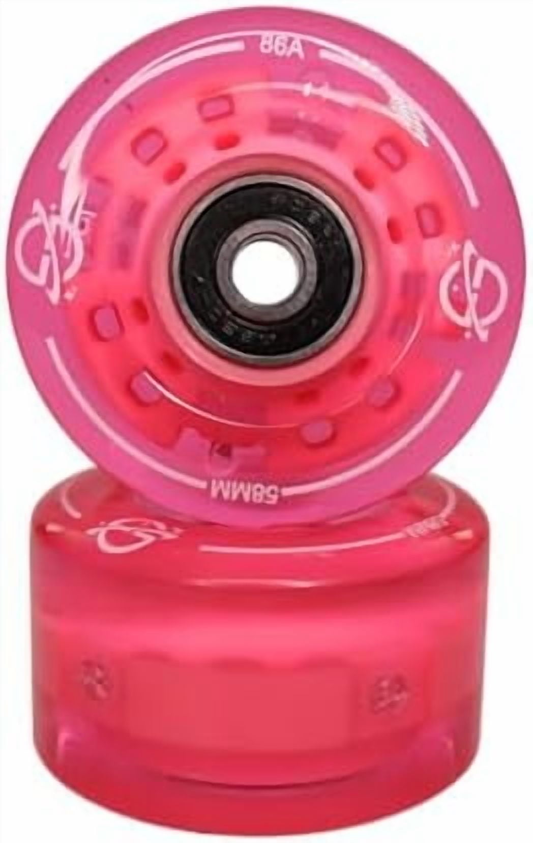 Light-Up Roller Skate Wheels – Set of 8 Dual-Color LED Wheels with ...