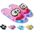 Light Up Slippers For Women, Sensor Glow Sandals Cute Cartoon Eyes ...