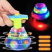 VONTER 1 Pack Light Up Spinning Tops for Kids LED Gyro Flashing Peg-Top ...