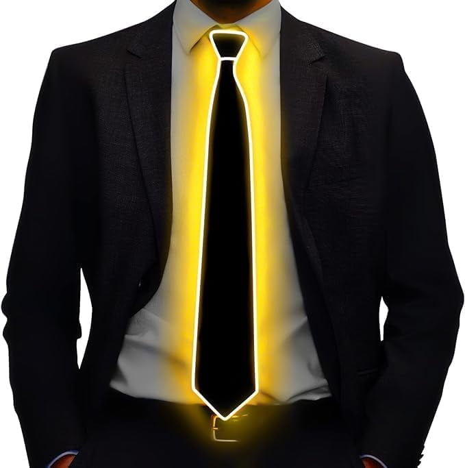 Light Up Tie, LED Tie,Neon LED Tie Adjustable Flashing LED Light Up Tie ...