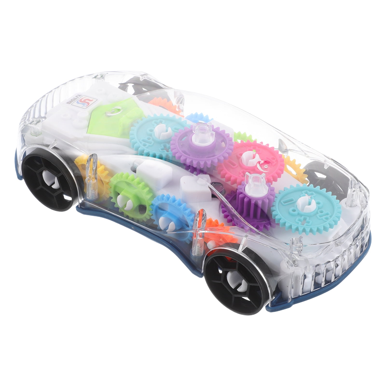 Light Up Transparent Car Toy For Kids Electric Toy Car With Colorful ...