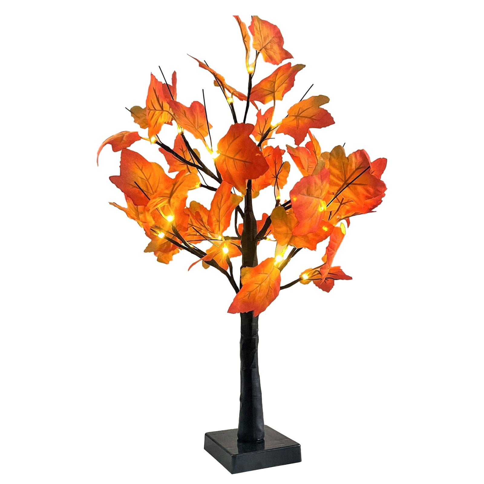 Light Up Tree Decor Indoor LED Tree Lamp Lighted With Green Leaves 2 Ft ...