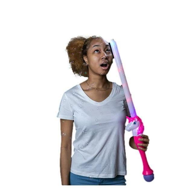 Multicolor Light Up Unicorn Bubble Sword: LED Kids Glow Toy - Walmart.com