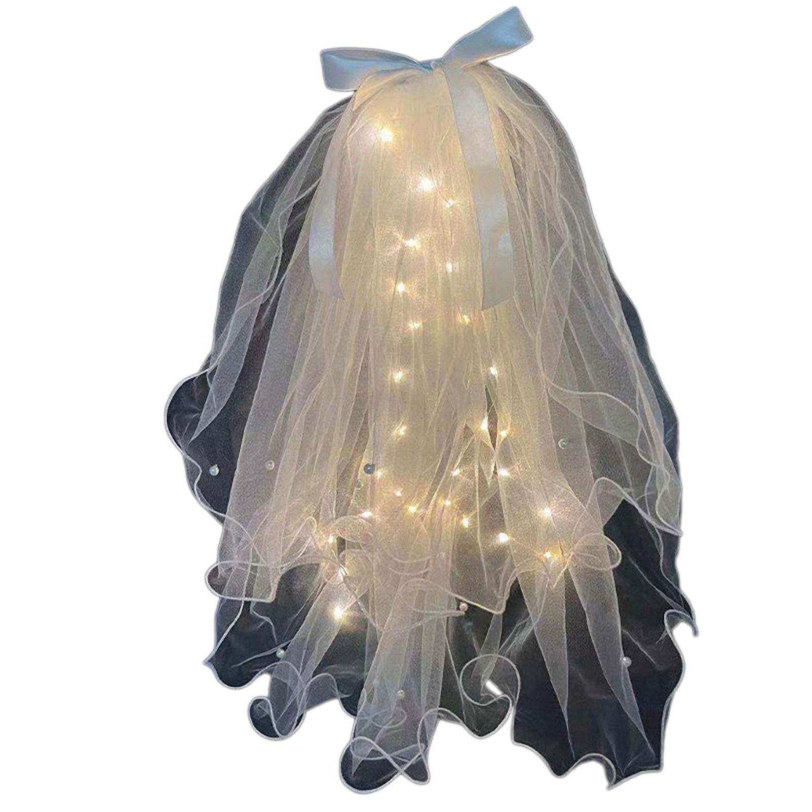 Light Up Veil For Bride Led Bridal Veil With Crowns Elegant and Pretty ...