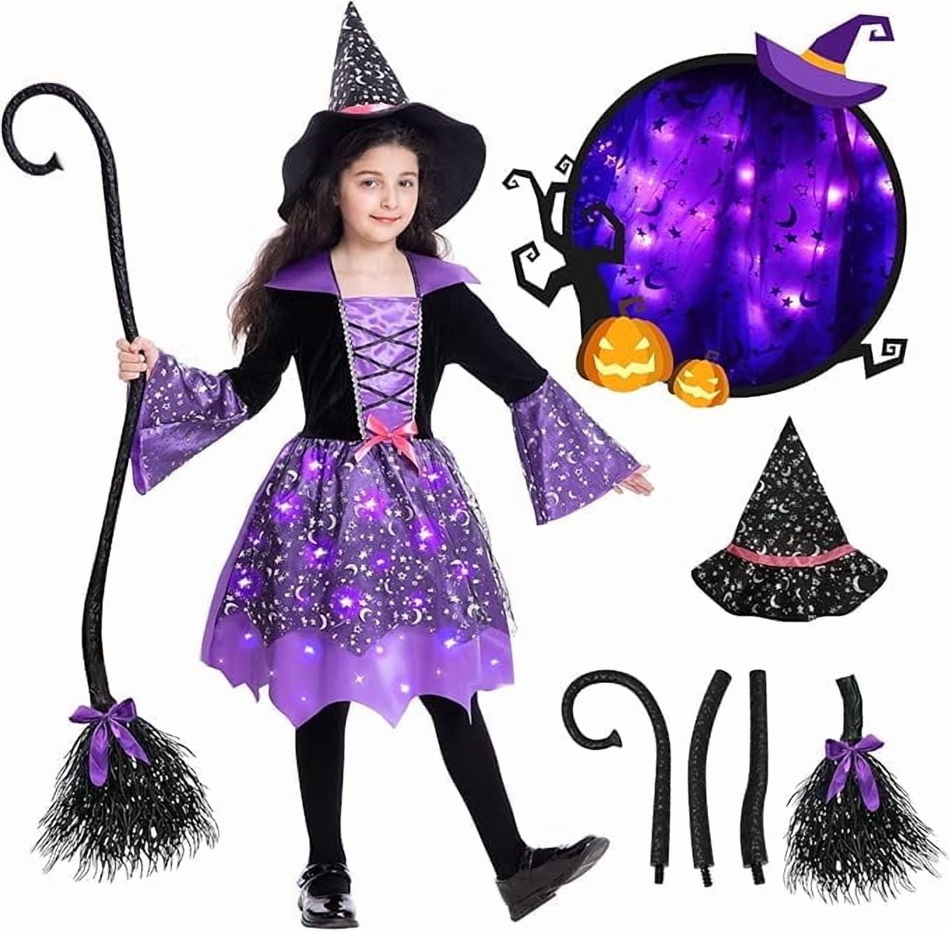 Light Up Witch Costume For Girls Witch Halloween Costumes With Witch