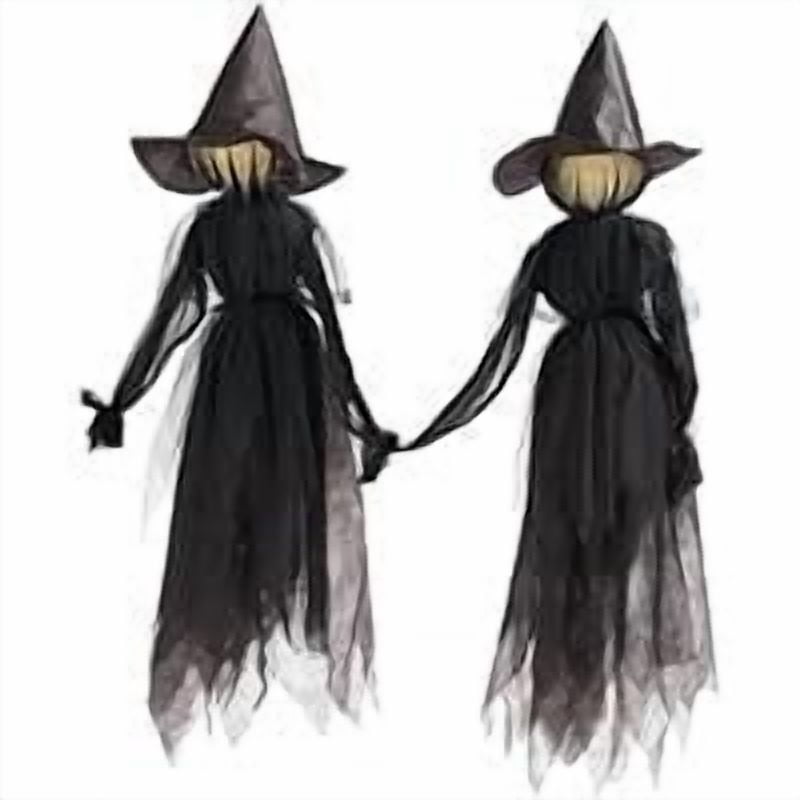 Light-Up Witches Halloween Decoration – Outdoor LED Garden Prop with ...