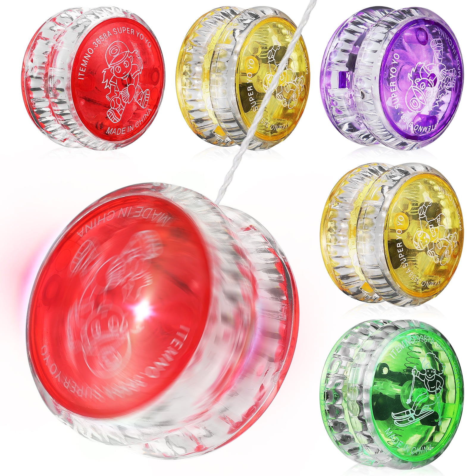 Customer reviews for Light Up Yos 6 Pcs Yo-yo Classic Flashing Children ...