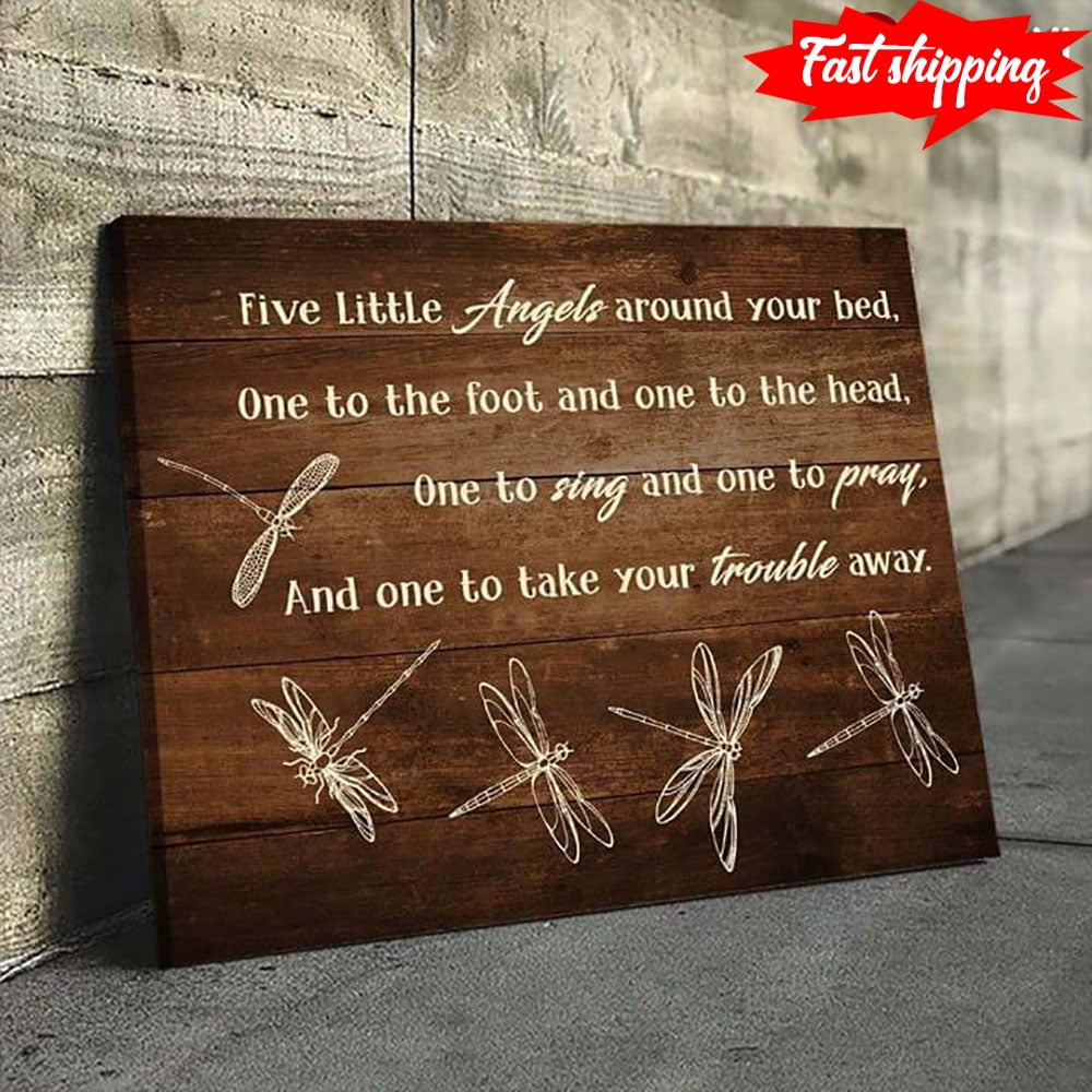 Light Version Dragonflies Five Little Angels Around Your Bed One To The ...