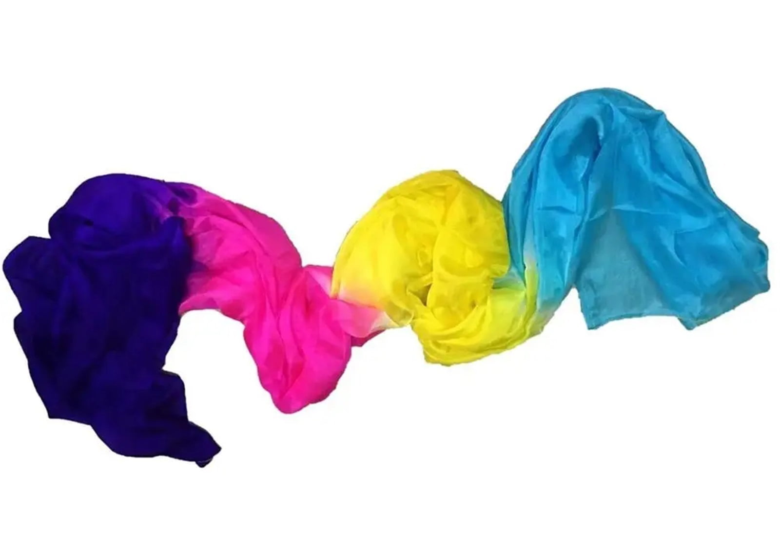 Light Weight Belly Dance Veils 5mm Real Silk Hand Dyed Scarves Shawls ...