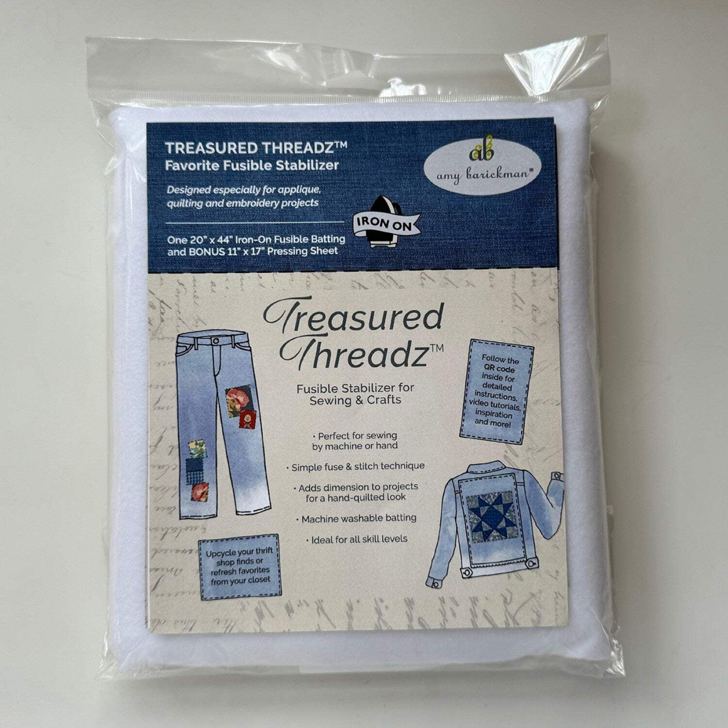 Light-Weight Fusible Stabilizer by Amy Barickman for Treasured Threadz ...