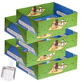 Light Weight Paper Cats Litter Pan Easy Assembly Foldable Kitten Litter ...