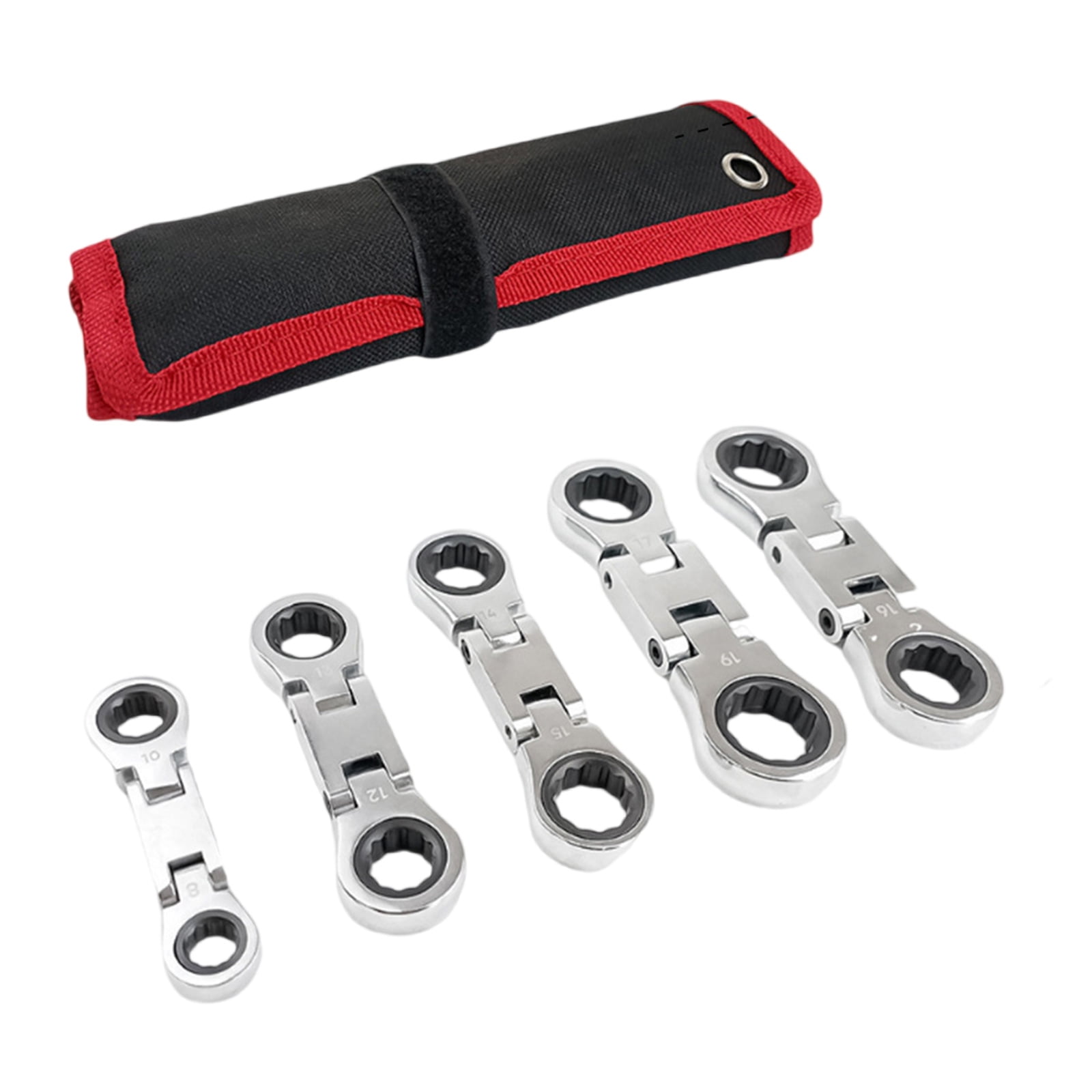 Light Weight Ratchets Wrench Set 8-19mm Double Head 72T Alloy Steel ...