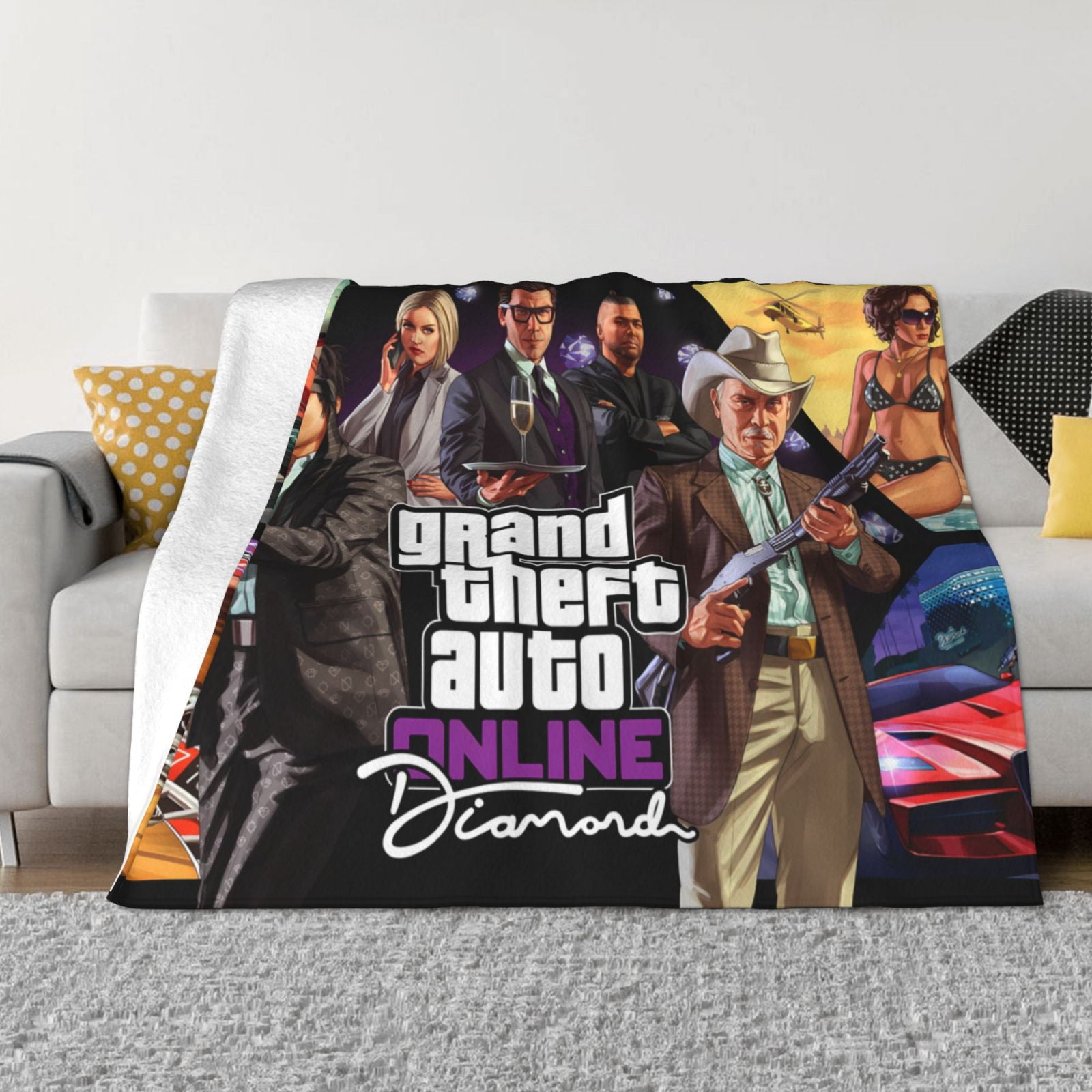 Light Weight Video Games Blanket Grand Theft Auto V 3D Printed Throw ...