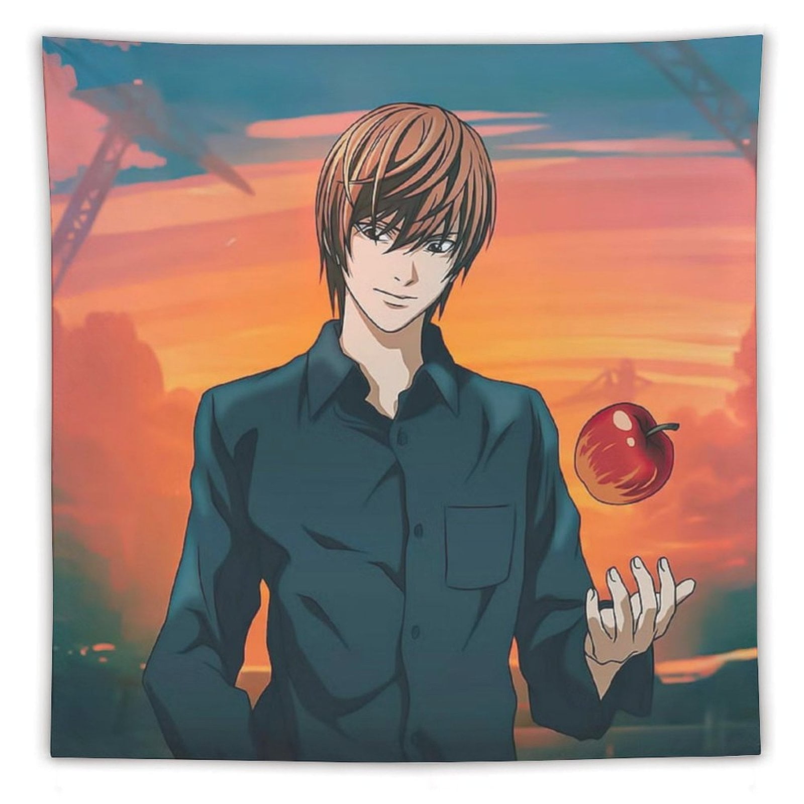 Light Yagami Death Note Anime Tapestry Luxury Wall Hanging Tapestries ...
