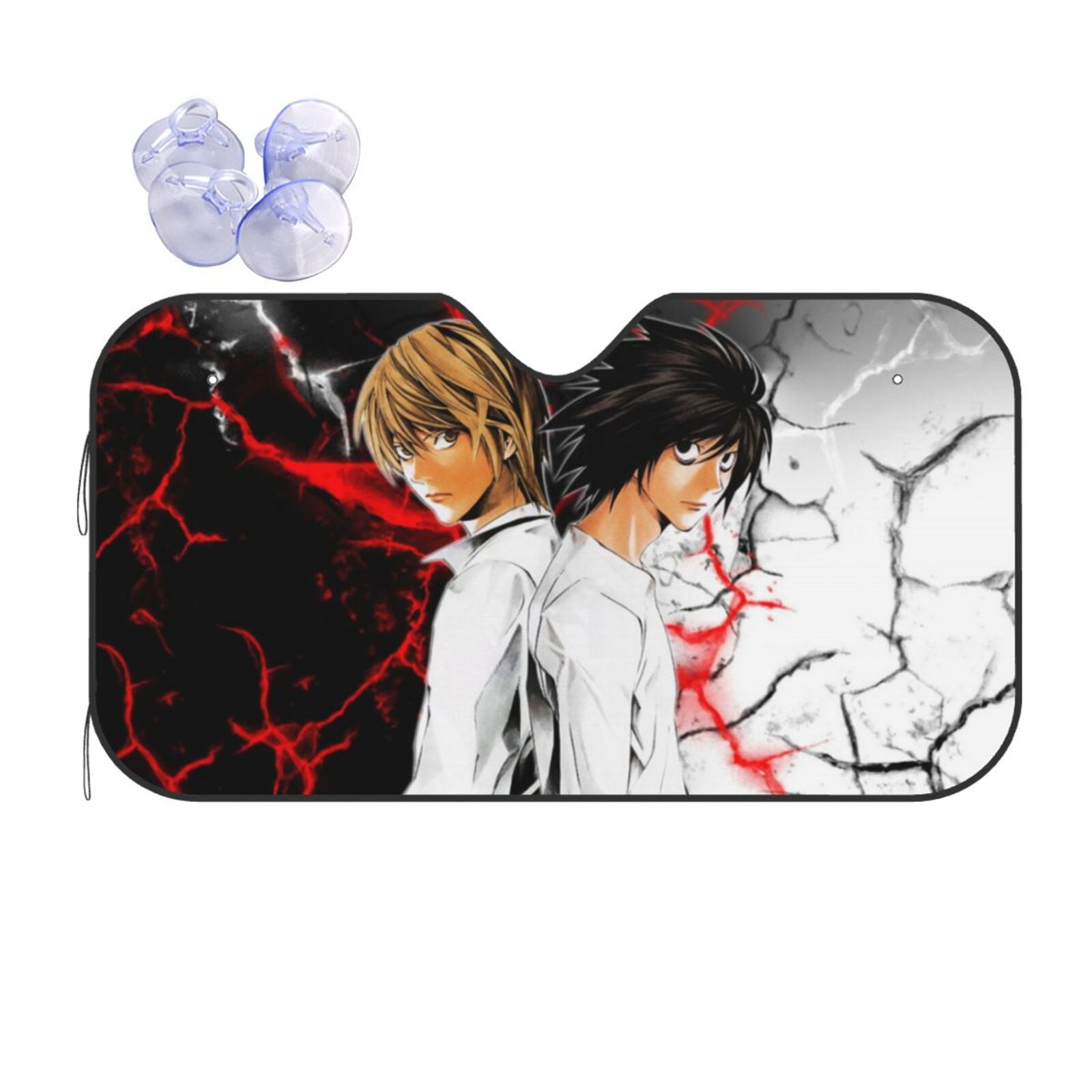 Light Yagami L Death Note Car Windshield Sun Shade Accessories Foldable ...