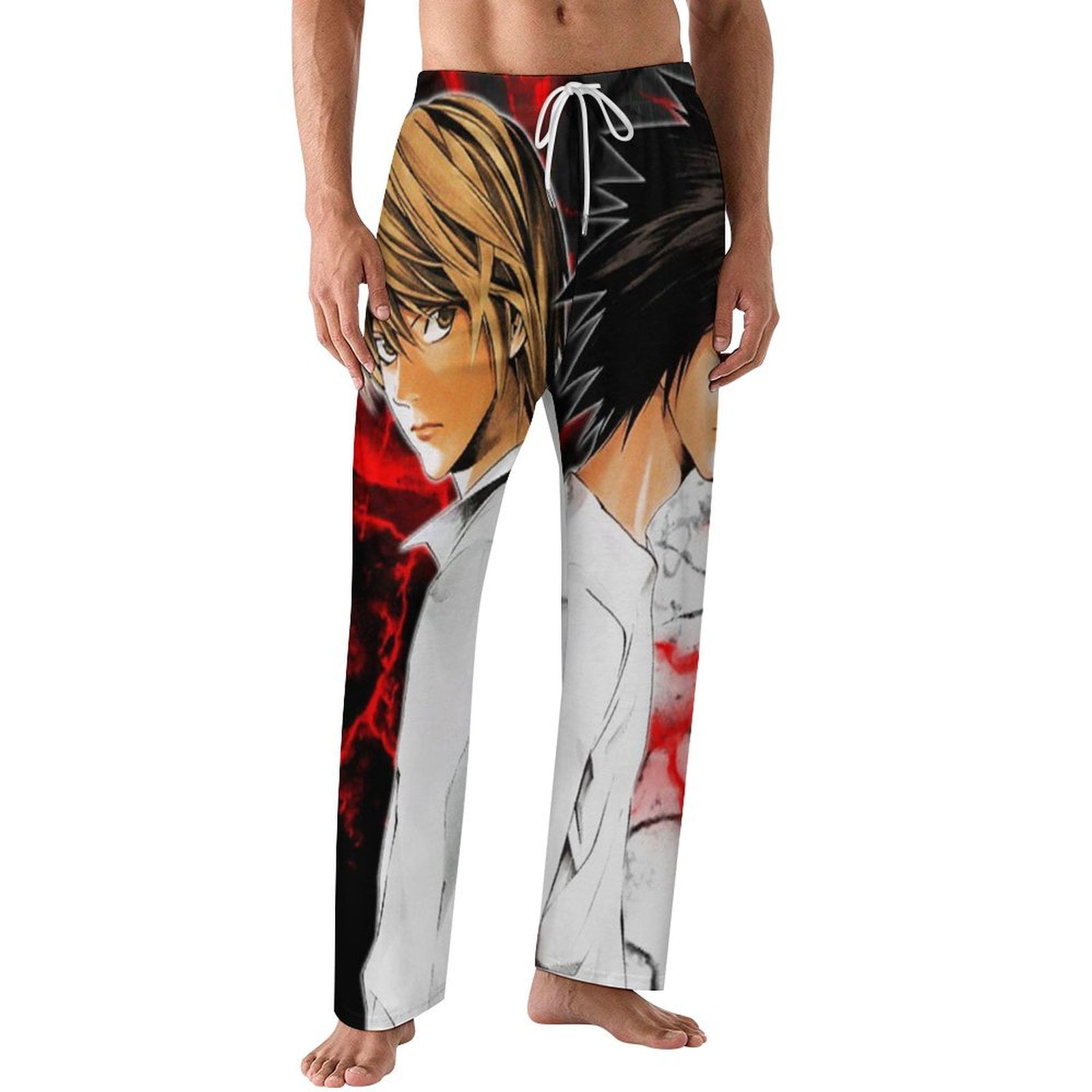 Light Yagami L Death Note Mens Pajama Pants Cozy Soft Lounge Sleep ...