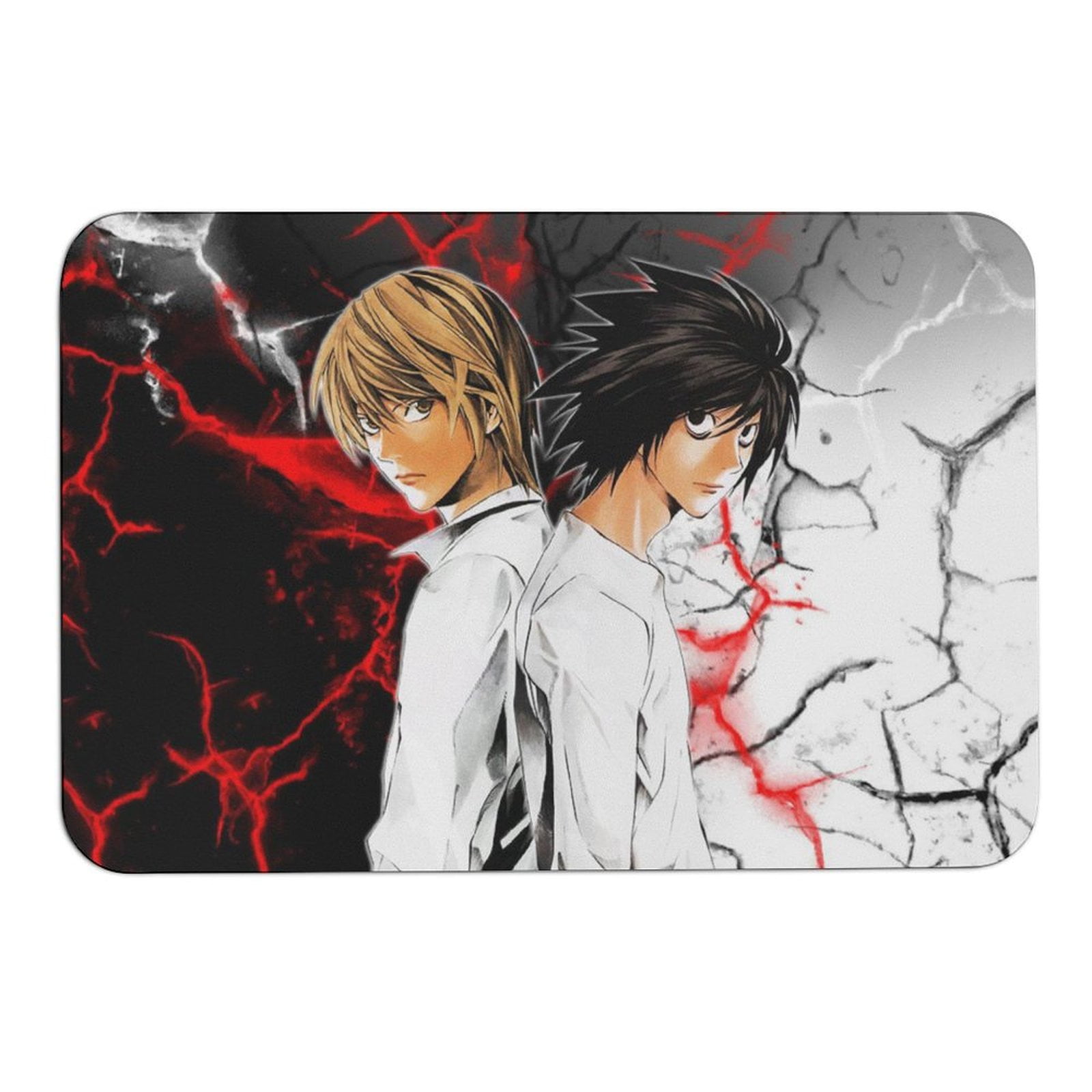 Light Yagami L Death Note Mud Mat Non Slip Soft Floor Rugs Diatom ...